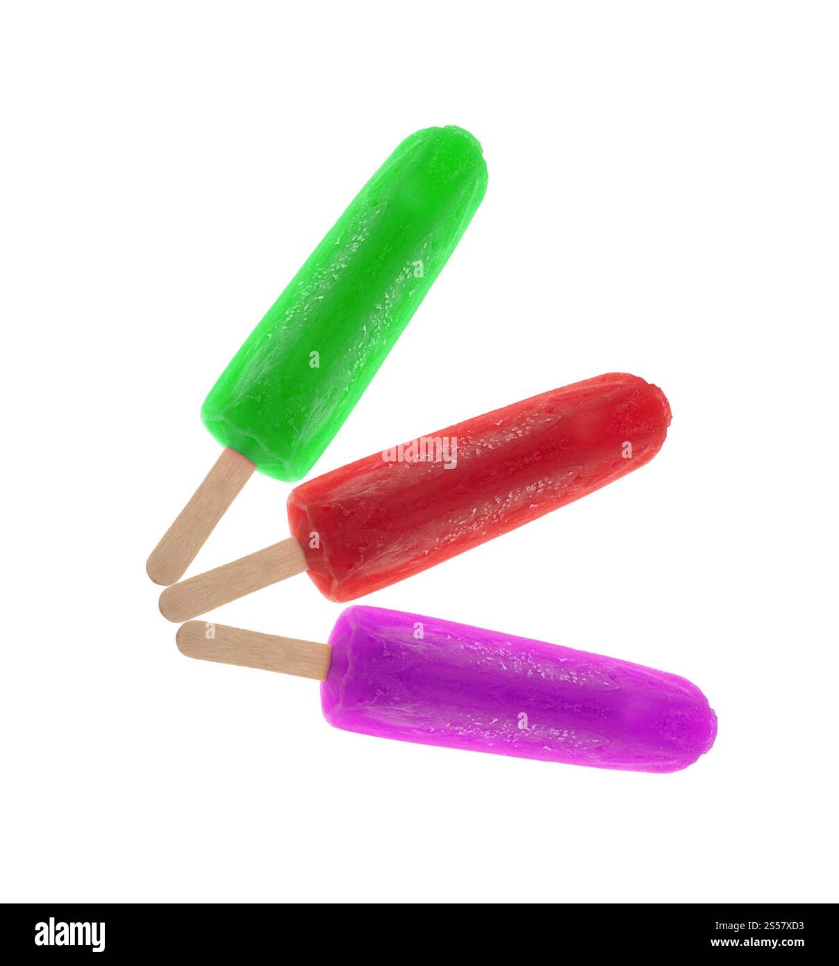 colorful popsicles isolated on white background Stock Photo - Alamy