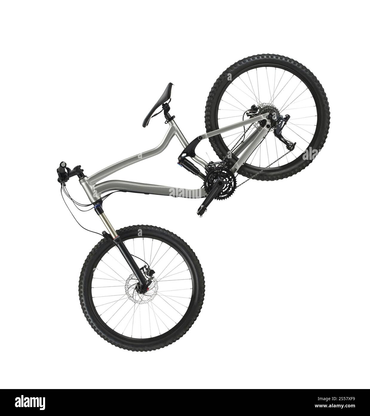 hardtail mountain bike isolated on white background Stock Photo - Alamy