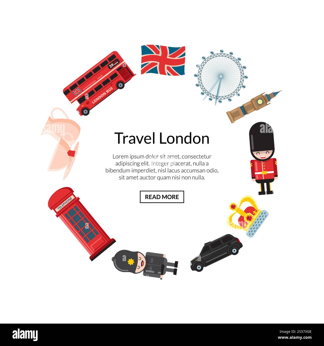 London eye in city Cut Out Stock Images & Pictures - Alamy