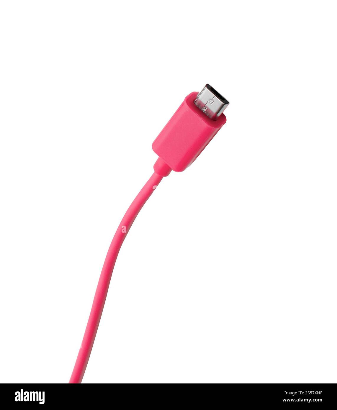 mobile phone charger isolated on white background Stock Photo - Alamy