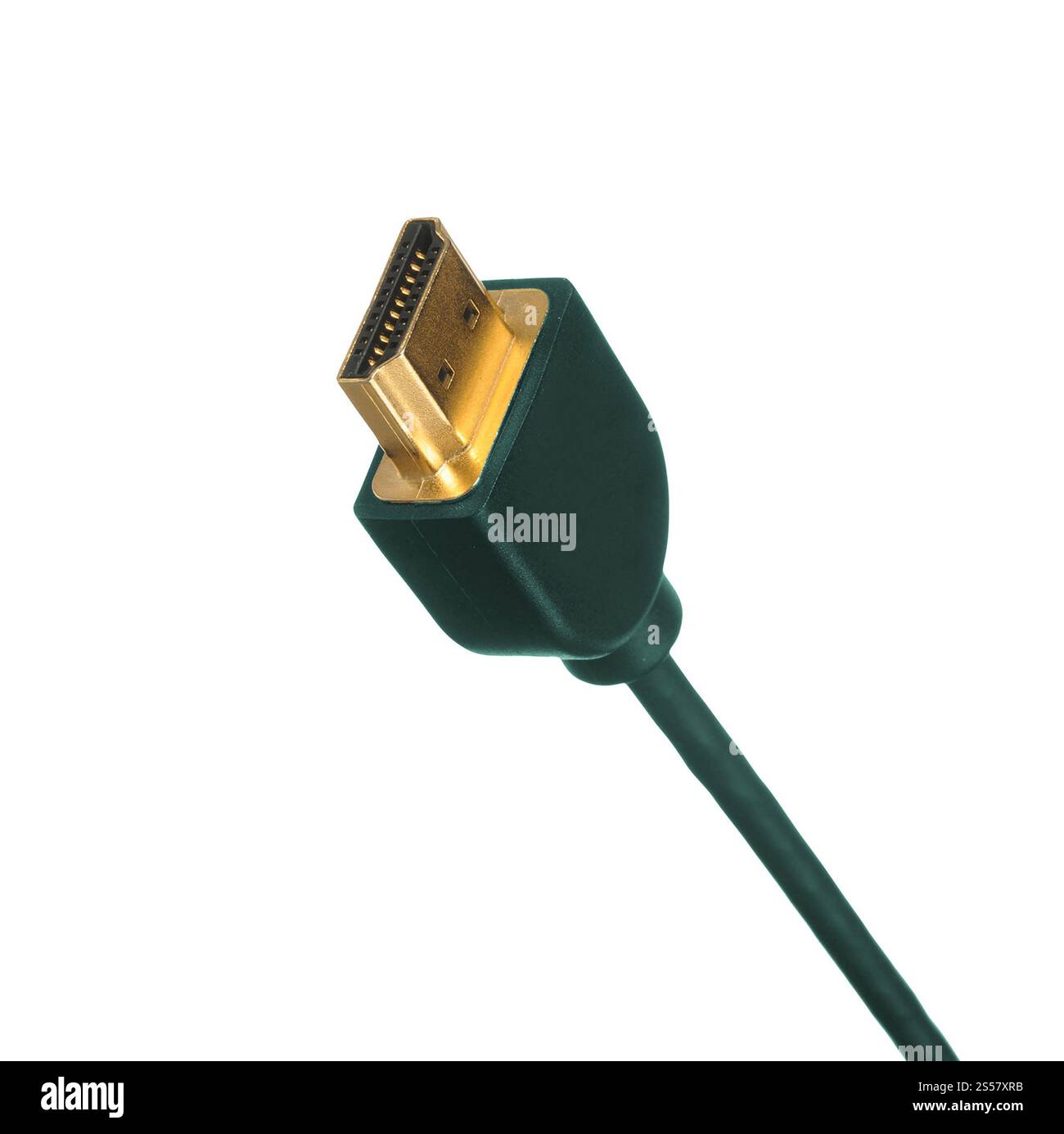 tech cable with plug isolated on a white background Stock Photo - Alamy
