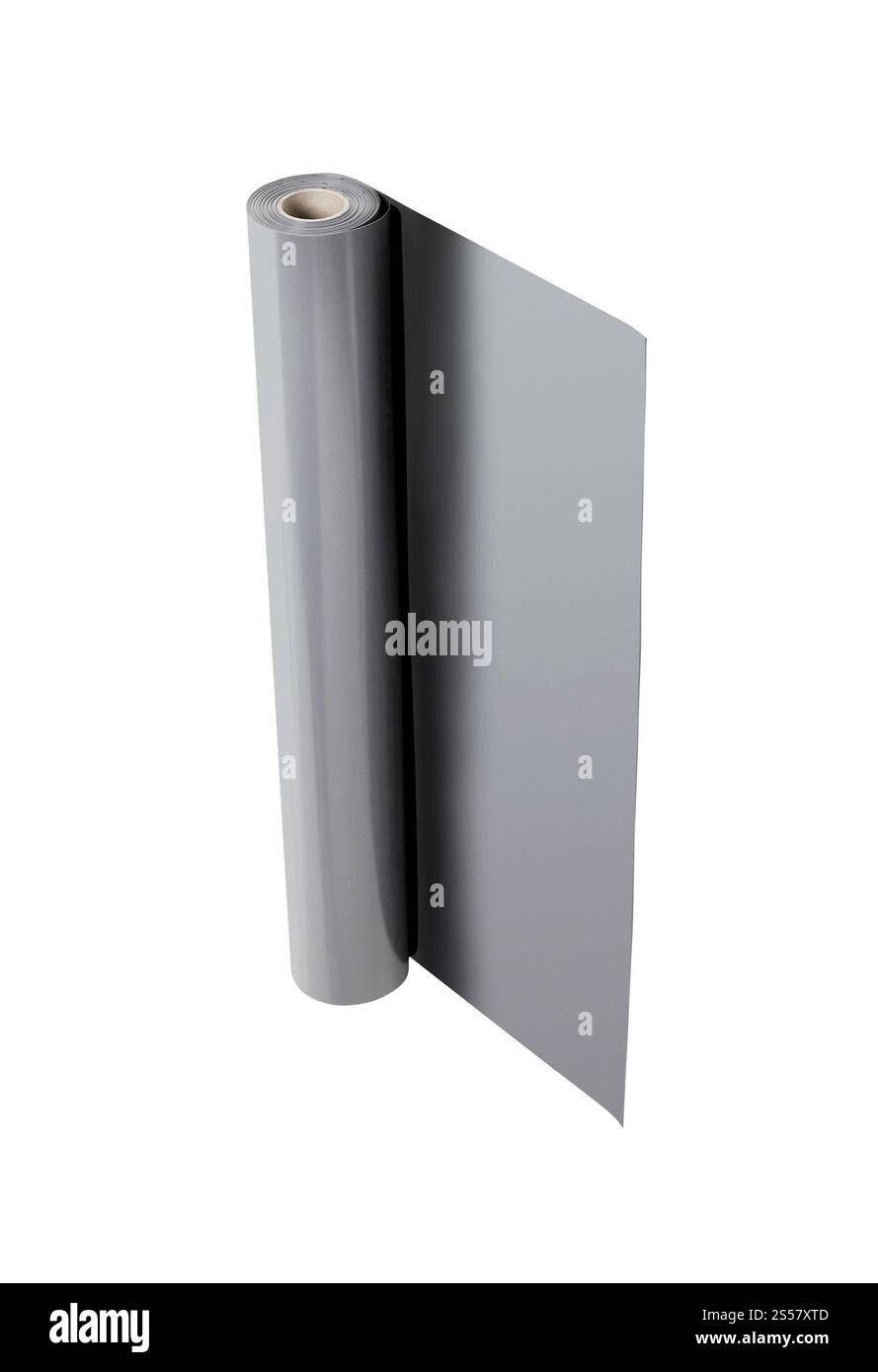 aluminum foil roll isolated on white background Stock Photo - Alamy