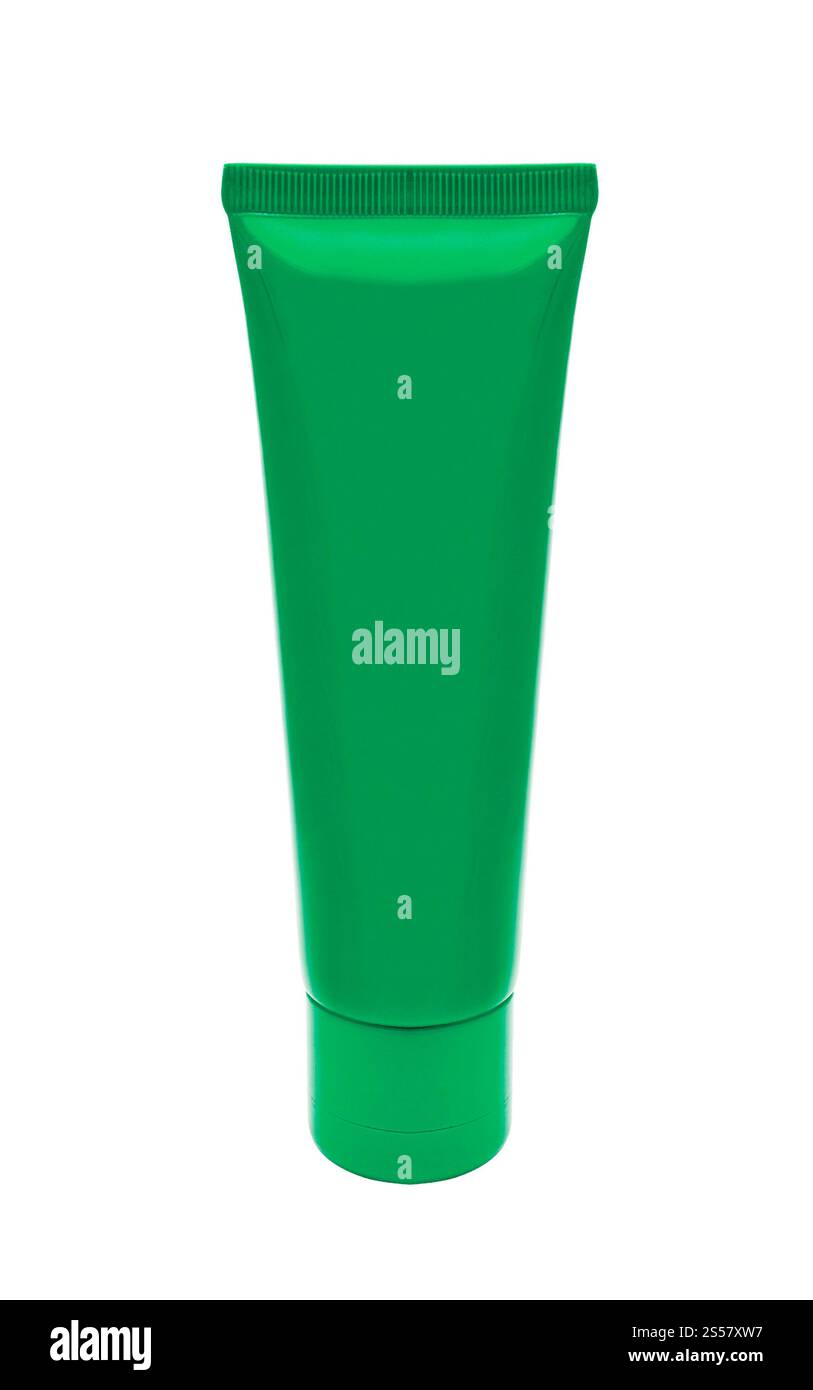 Face cream on green Cut Out Stock Images & Pictures - Alamy