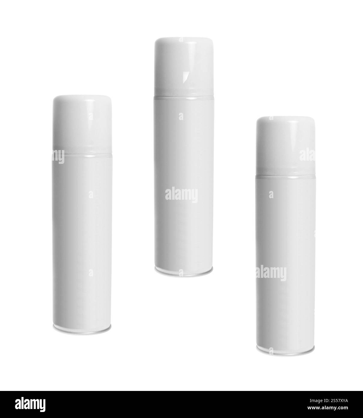 spray cans isolated on white background Stock Photo - Alamy