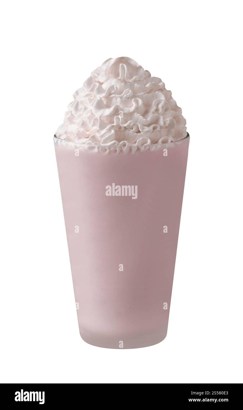 Delicious milkshake cream on Cut Out Stock Images & Pictures - Alamy
