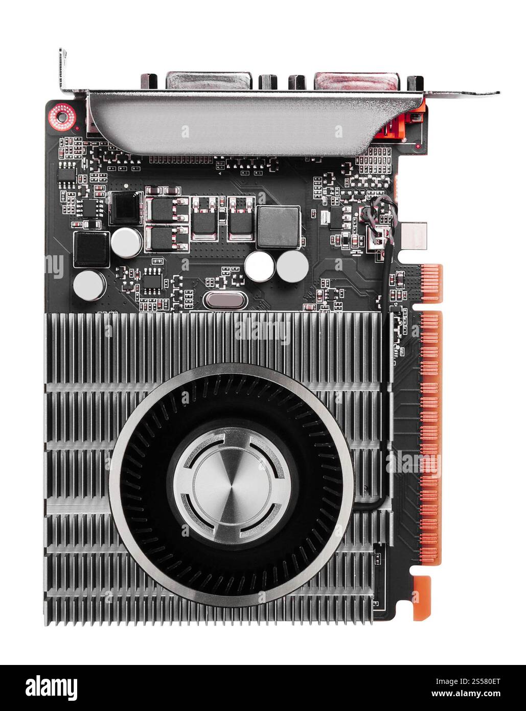 Computer videocard isolated on the white background. Computer videocard ...