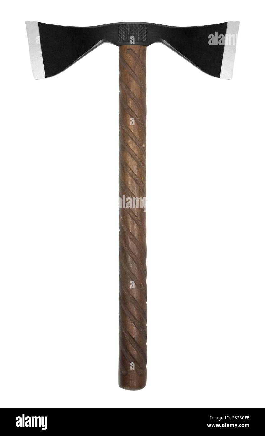 Double axe isolated on white. Double axe isolated Stock Photo - Alamy