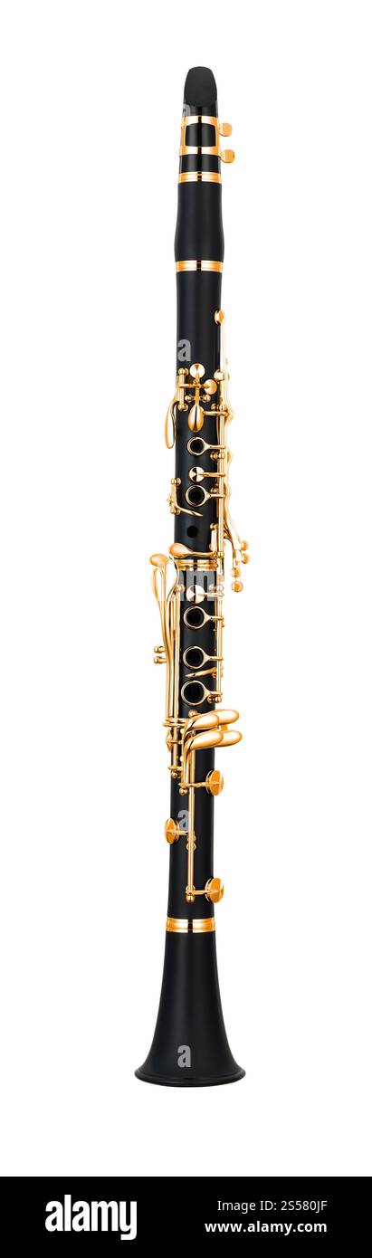 Clarinet isolated on a white background. Clarinet isolated Stock Photo ...