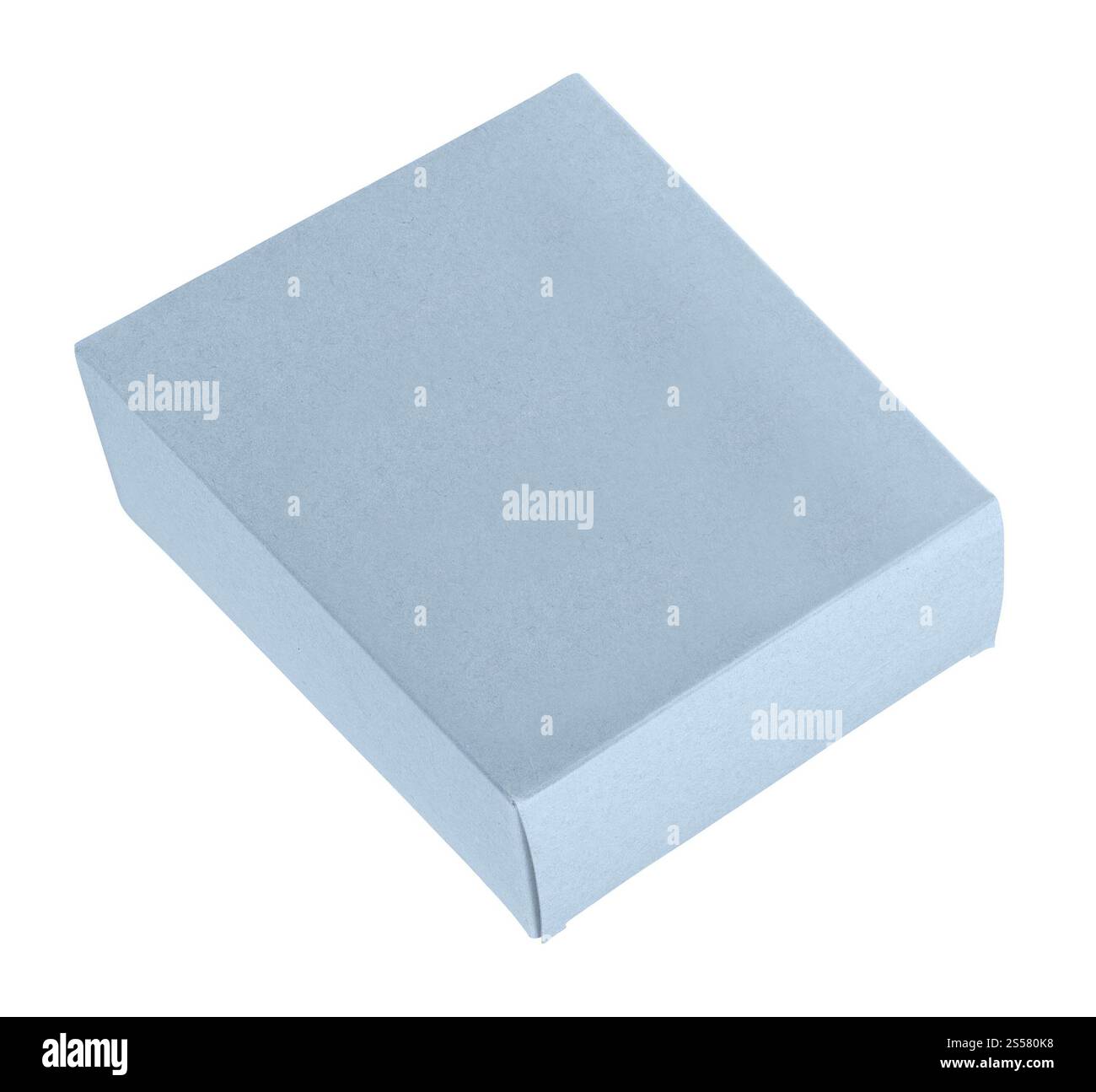 Blue box on white background. Blue box Stock Photo - Alamy