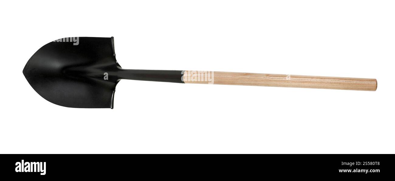 garden showel isolated on white Stock Photo - Alamy