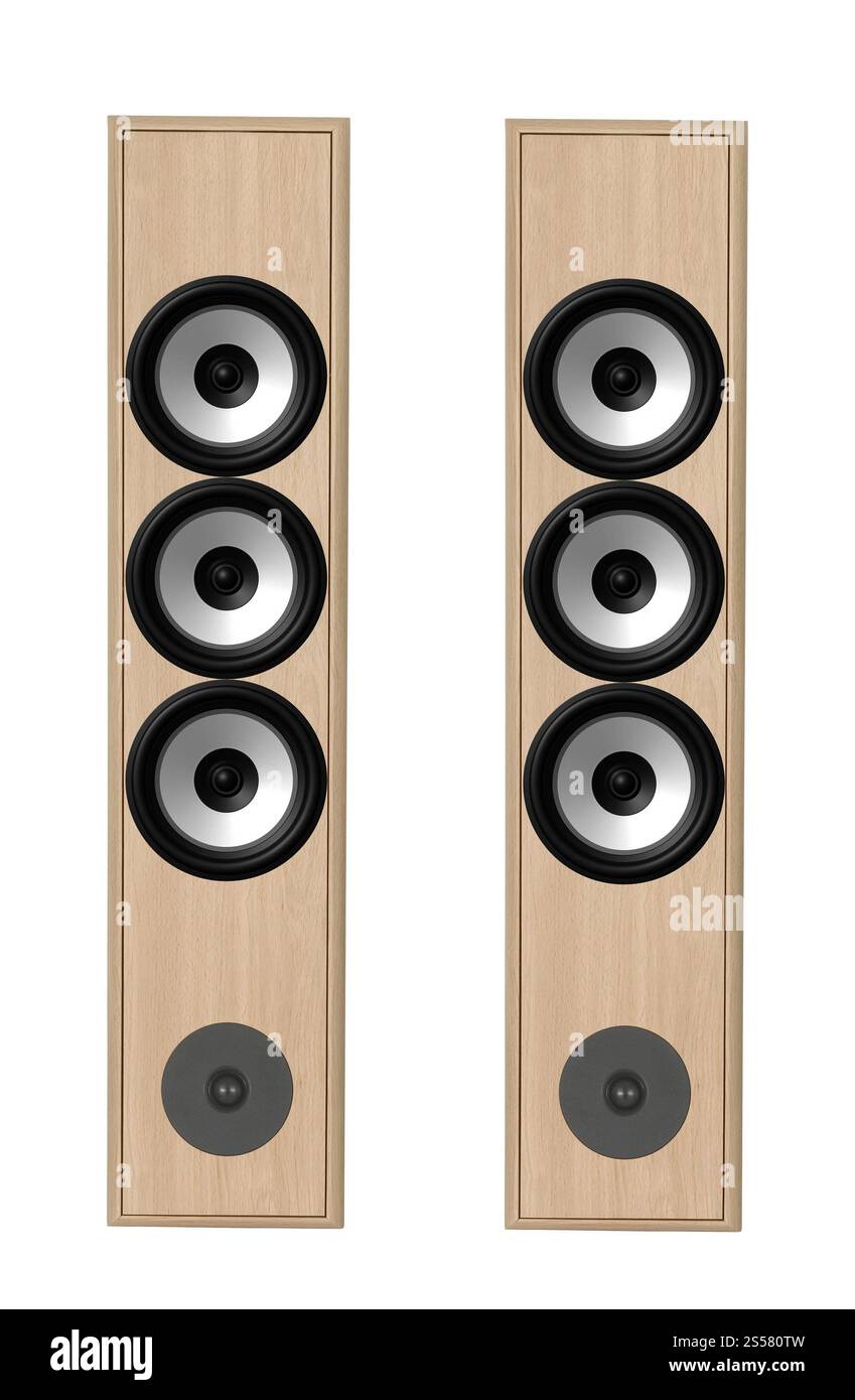 column isolated on white background Stock Photo - Alamy