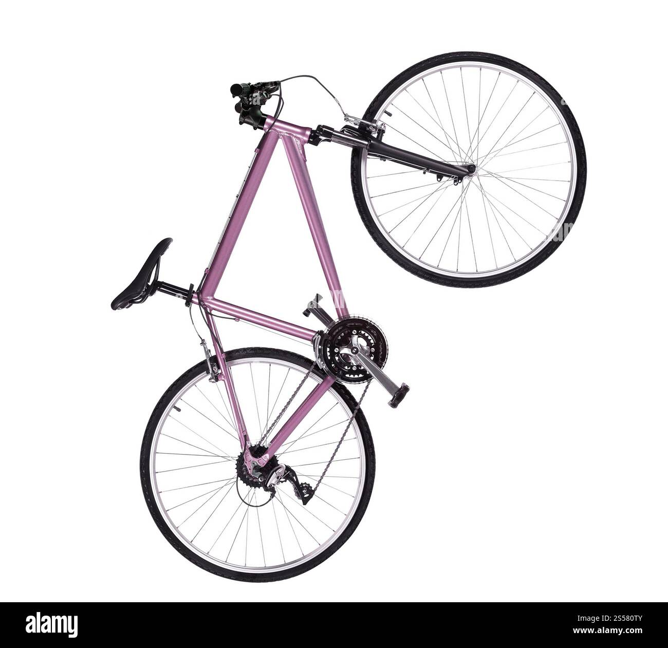 Mountain bike isolated on white background Stock Photo - Alamy