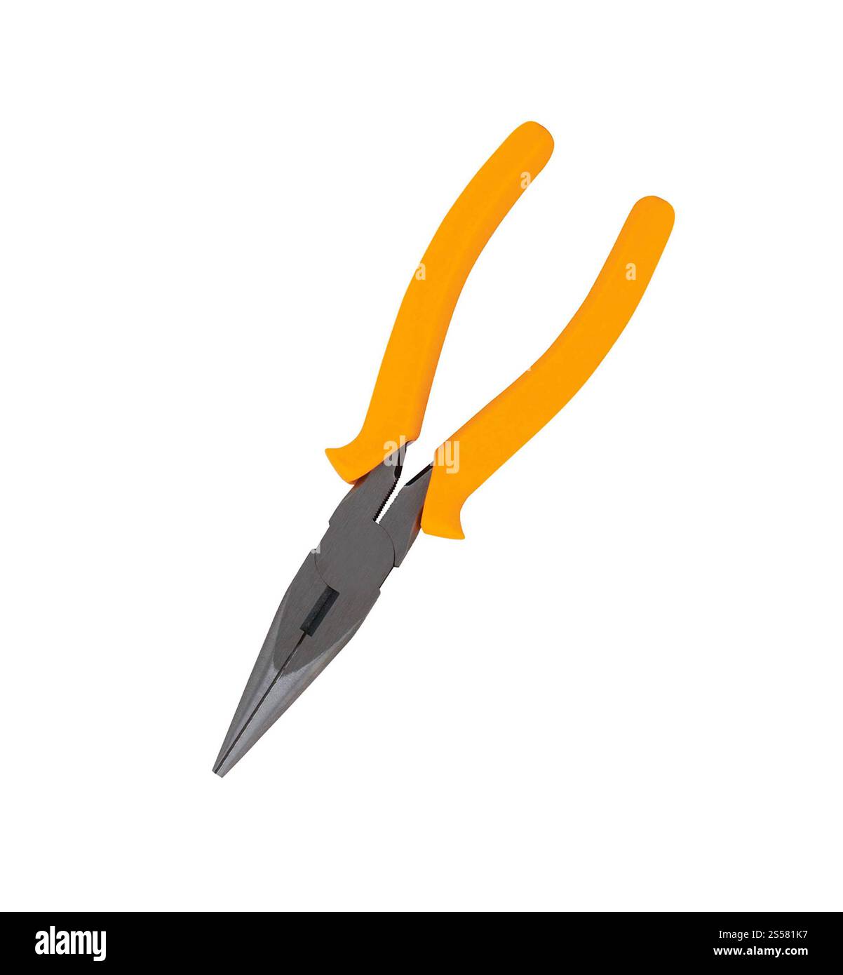 yellow pliers isolated on white background. yellow pliers isolated ...