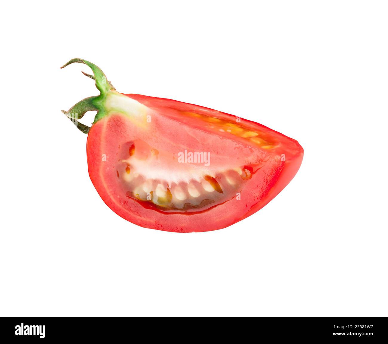 Tomato slice isolated on white background. Tomato slice Stock Photo - Alamy
