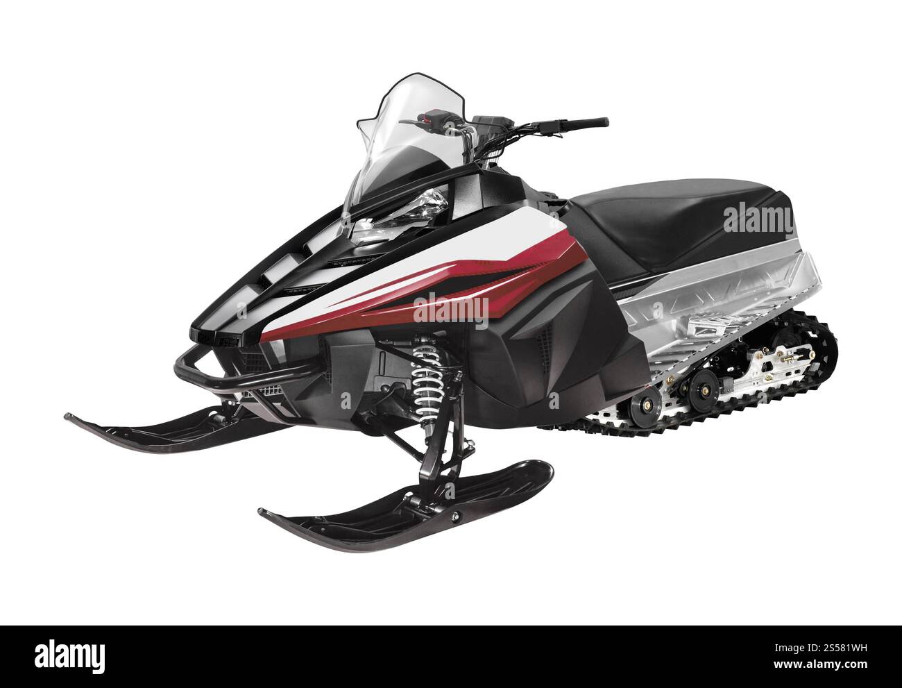 snowmobile ski-doo isolated on white background. snowmobile ski-doo ...