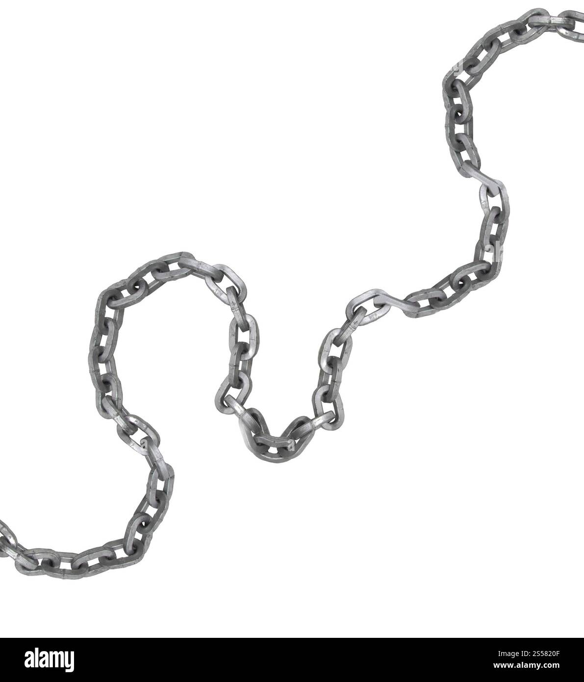 Chain - isolated on white background. Chain Stock Photo - Alamy