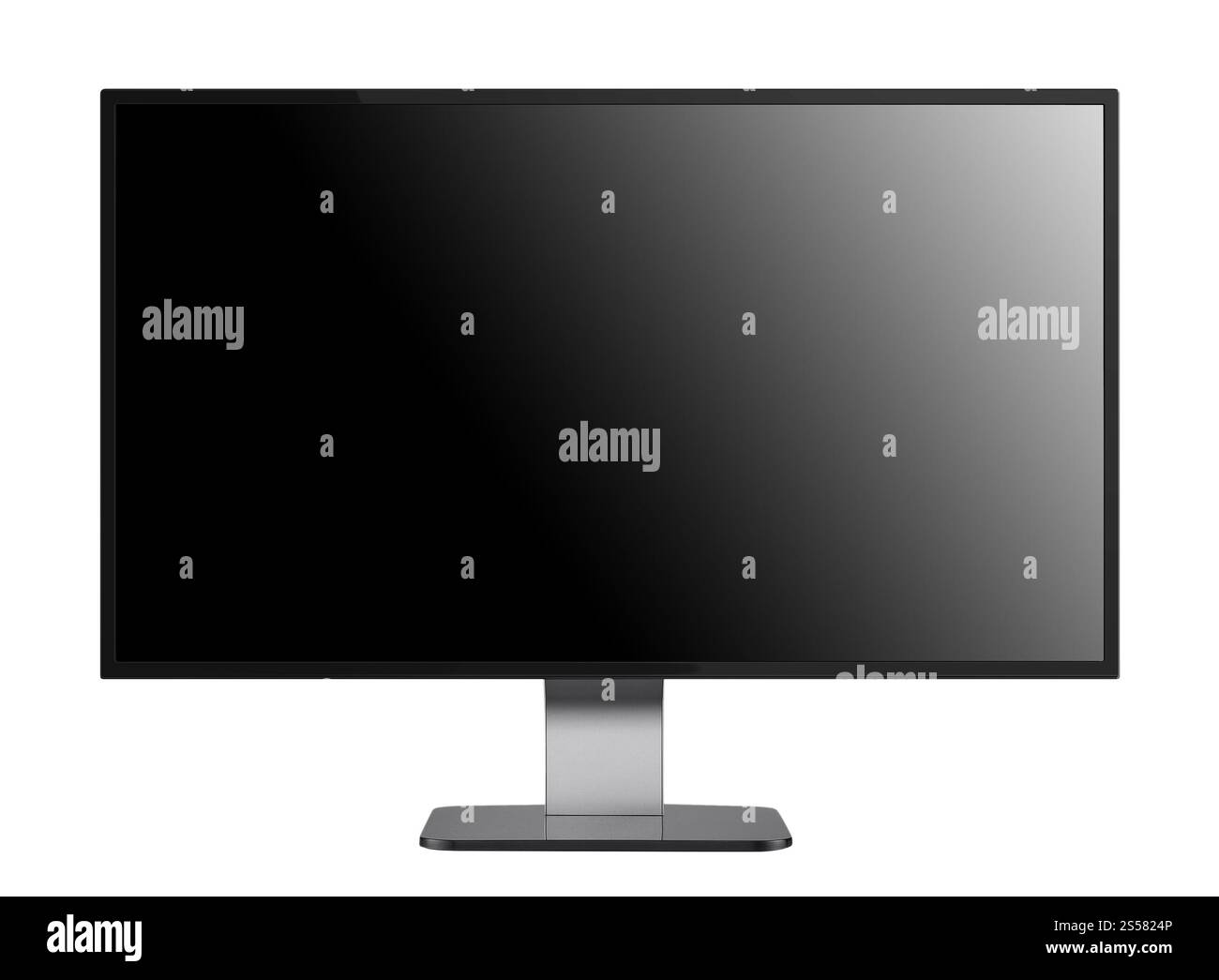 flat screen monitor isolated on white background. flat screen monitor ...