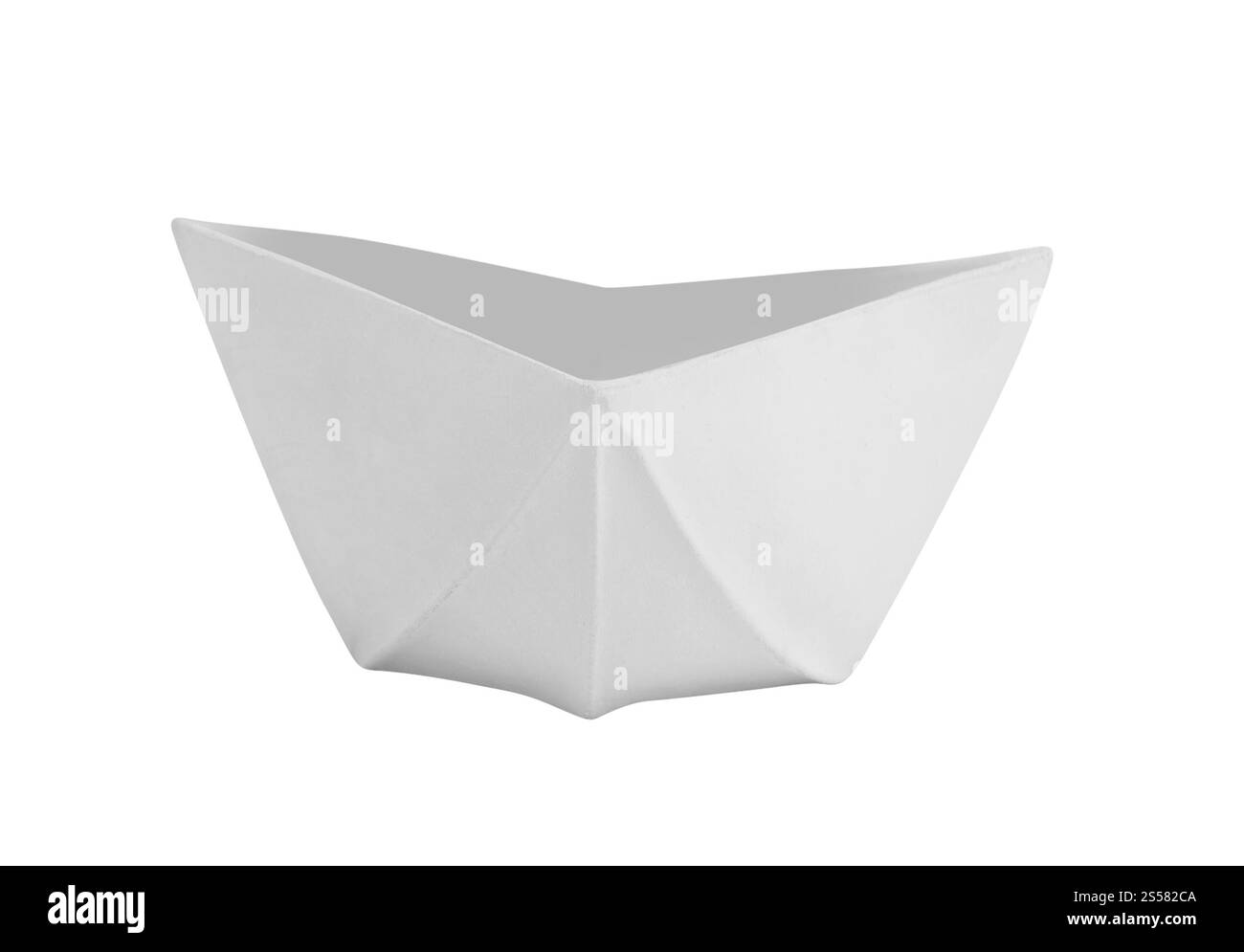 Origami paper ship isolated on white background. Origami paper ship ...