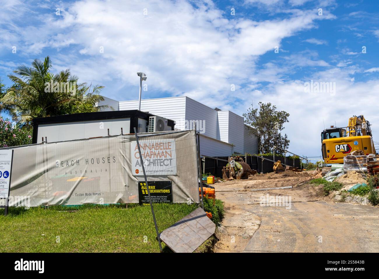 Architect designed beach houses under construction, with ocean views ...