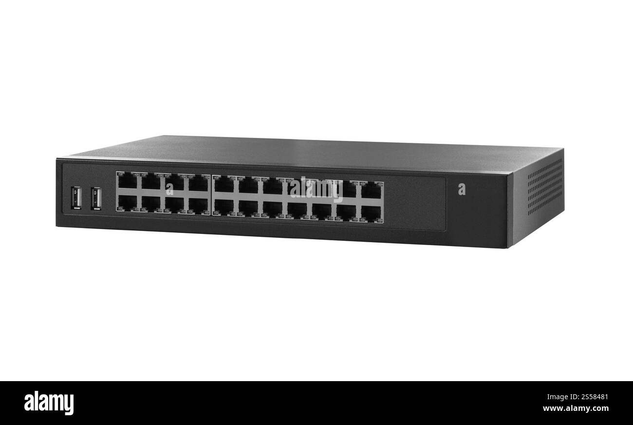 wifi access point isolated on white Stock Photo - Alamy