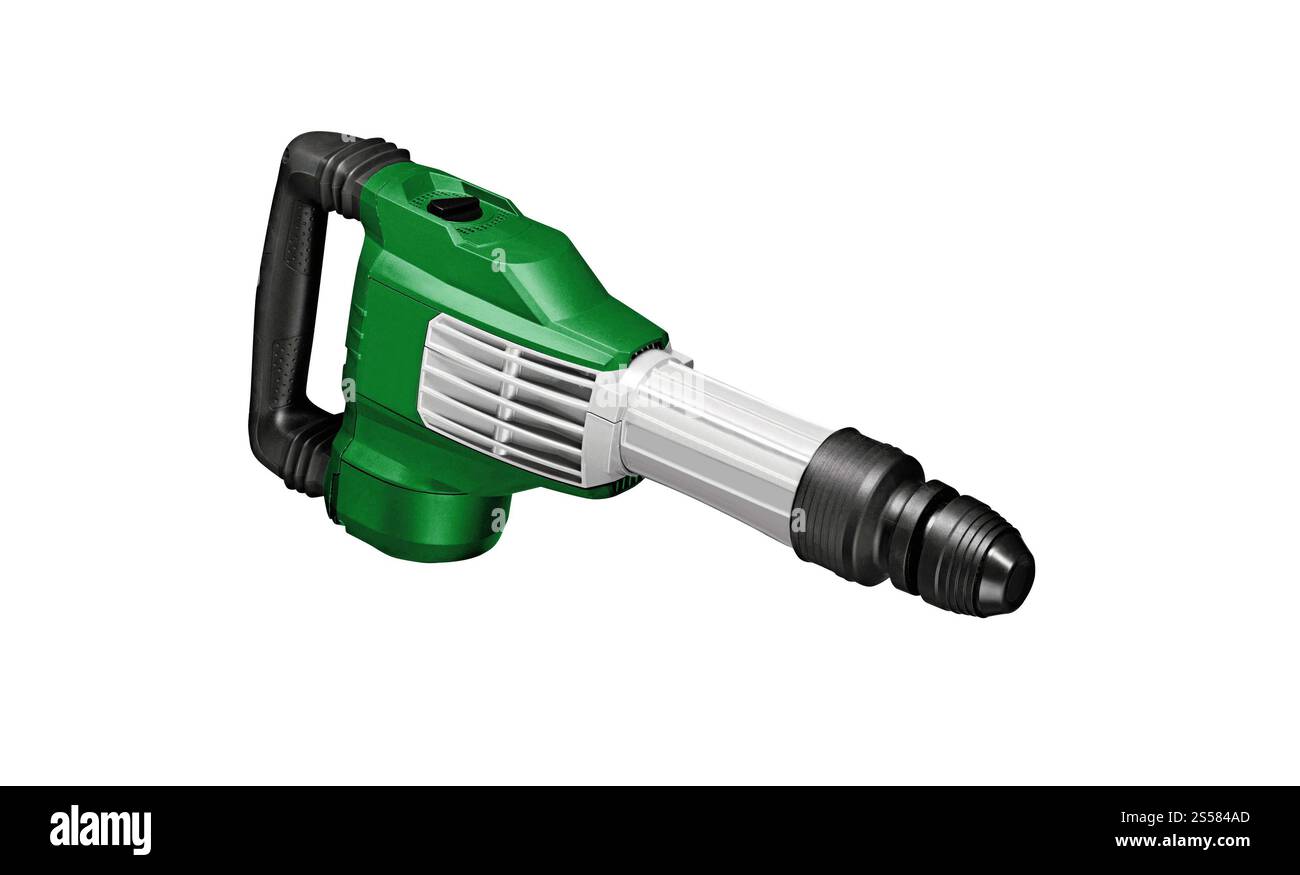 Electric drill, perforator isolated on white background Stock Photo - Alamy