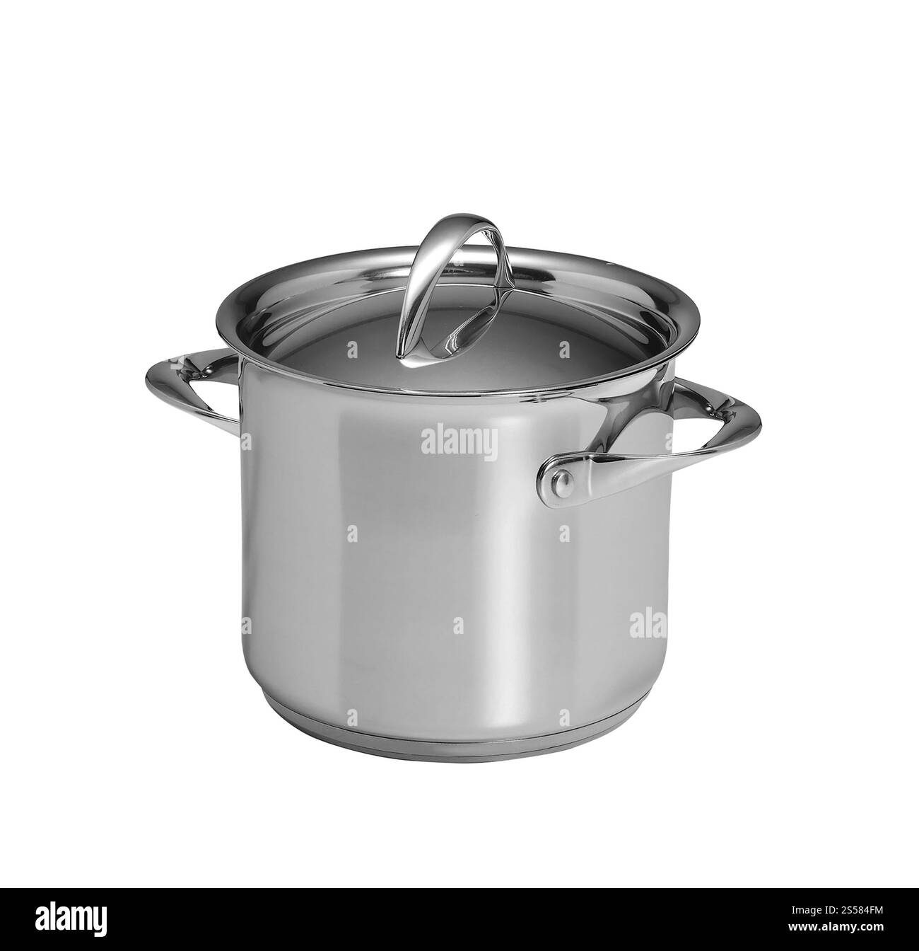 Used stock pot isolated on white Stock Photo - Alamy