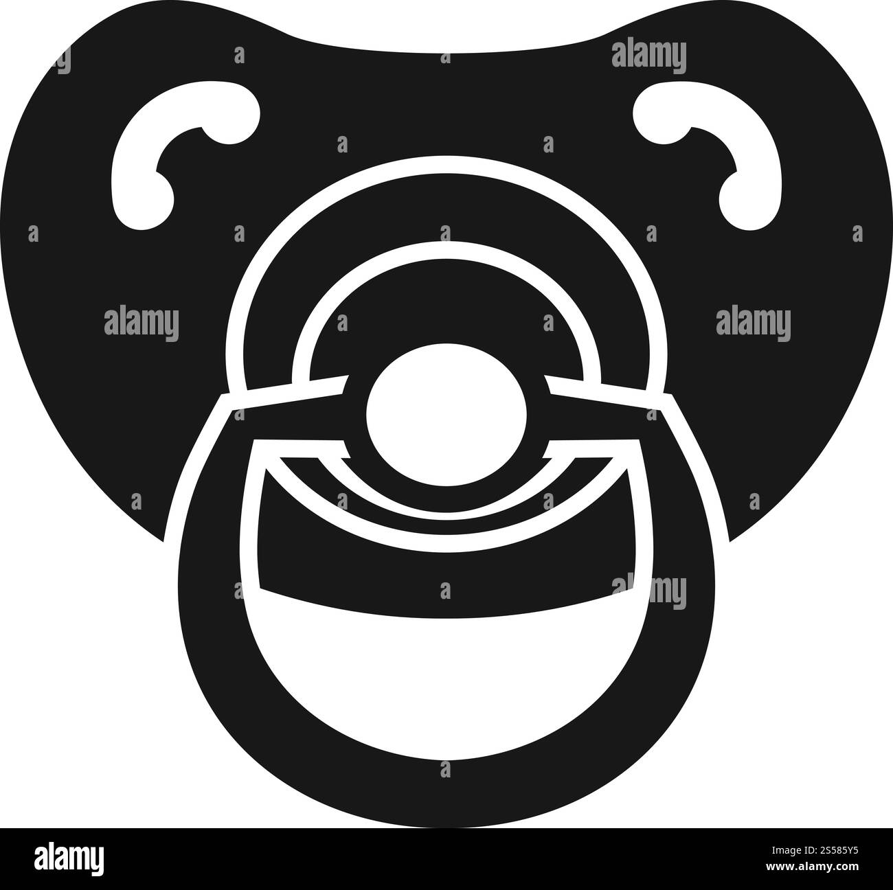 Modern pacifier icon. Simple illustration of modern pacifier vector ...