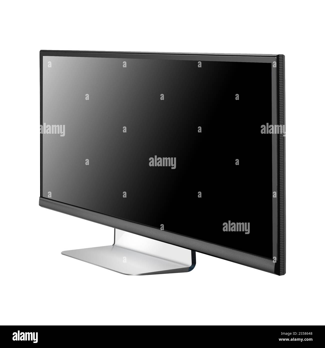 TV flat screen isolated on white Stock Photo - Alamy