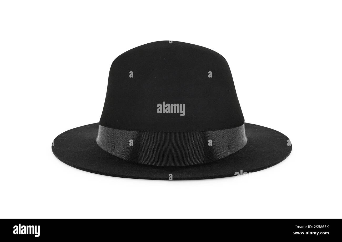 Vintage black hat on Cut Out Stock Images & Pictures - Alamy