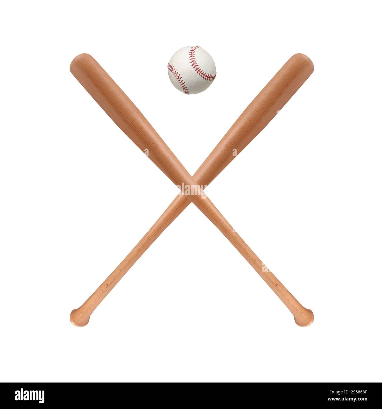 Baseball bats and ball Stock Photo - Alamy