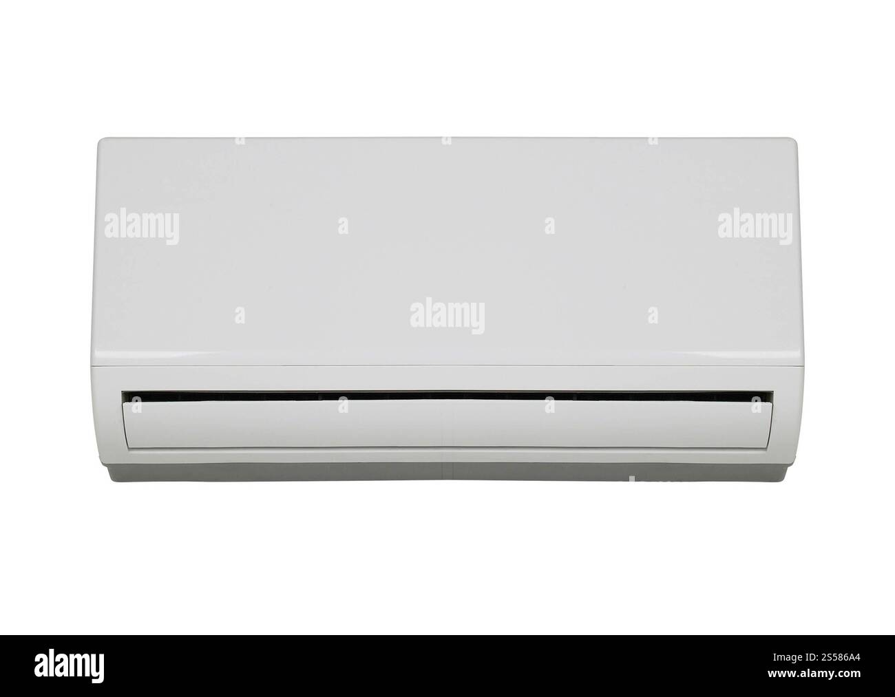 White color air conditioner machine isolated on white background Stock ...