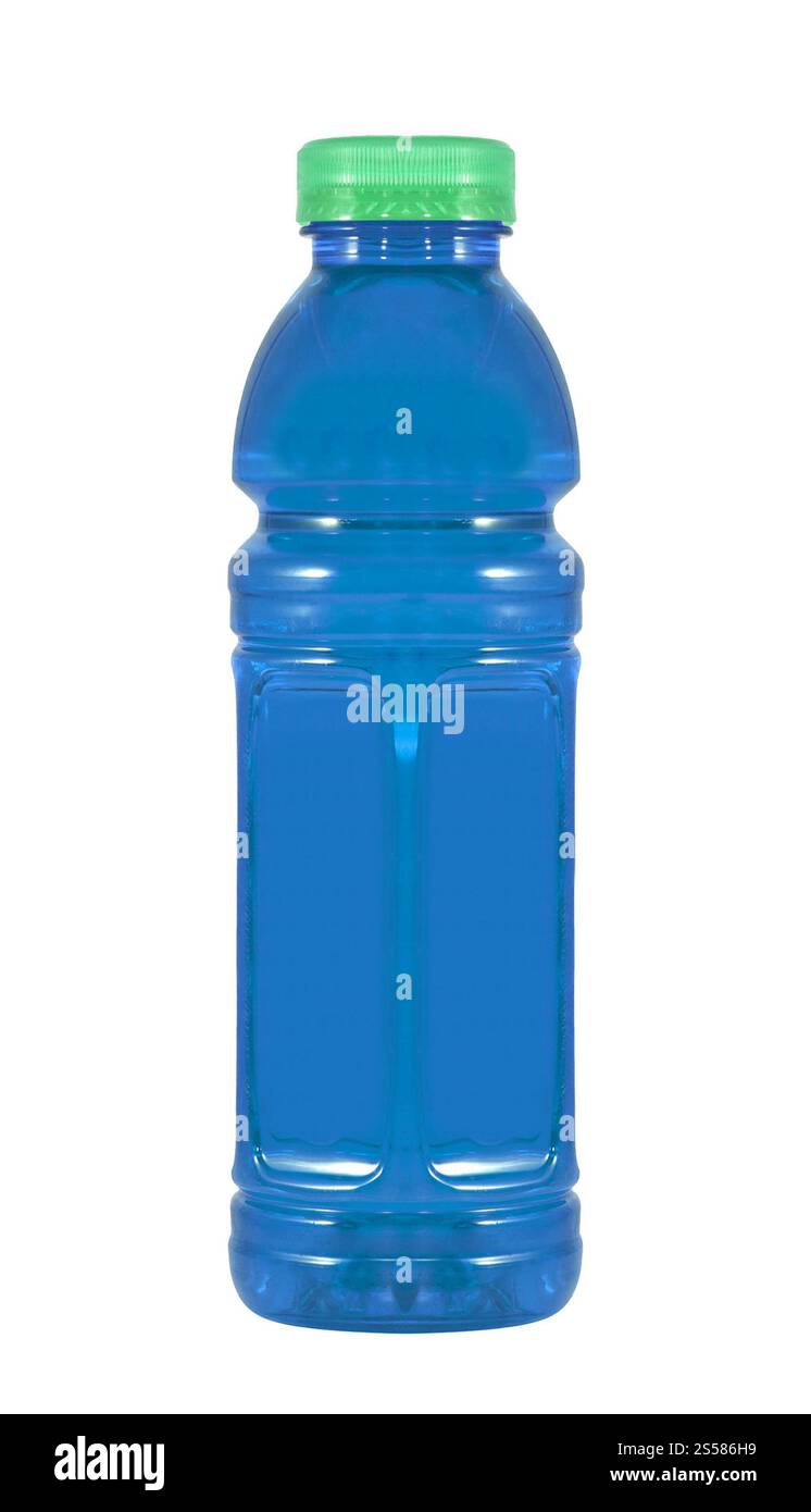 blue energy drink in plastic bottle Stock Photo - Alamy