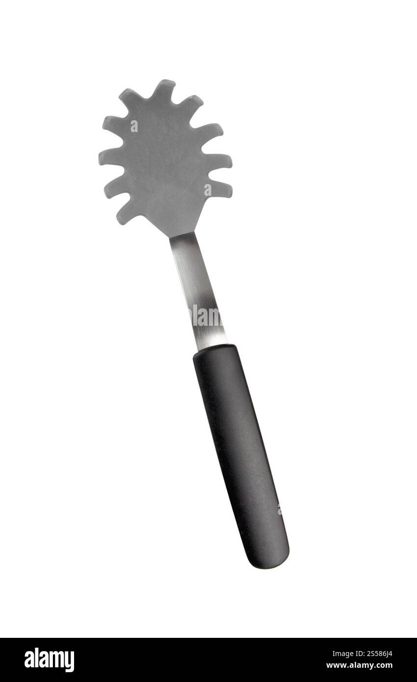 Spaghetti server on white background Stock Photo - Alamy