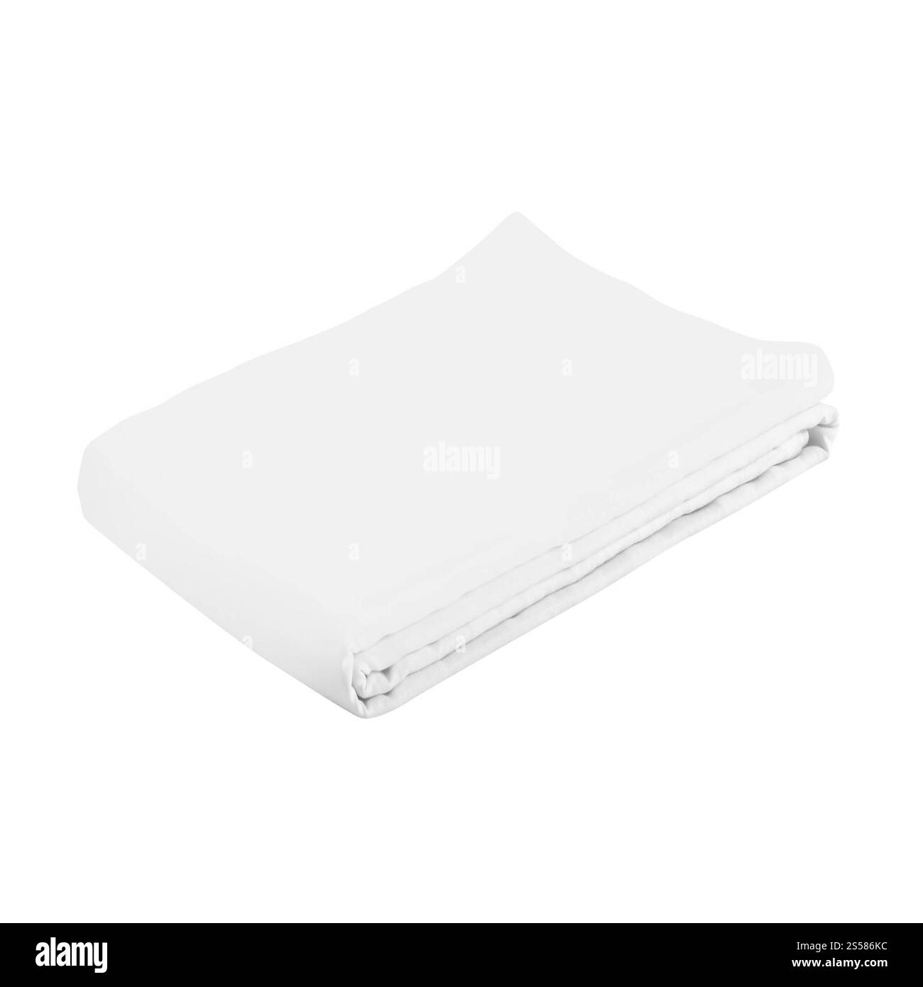 white spa towel isolated Stock Photo - Alamy