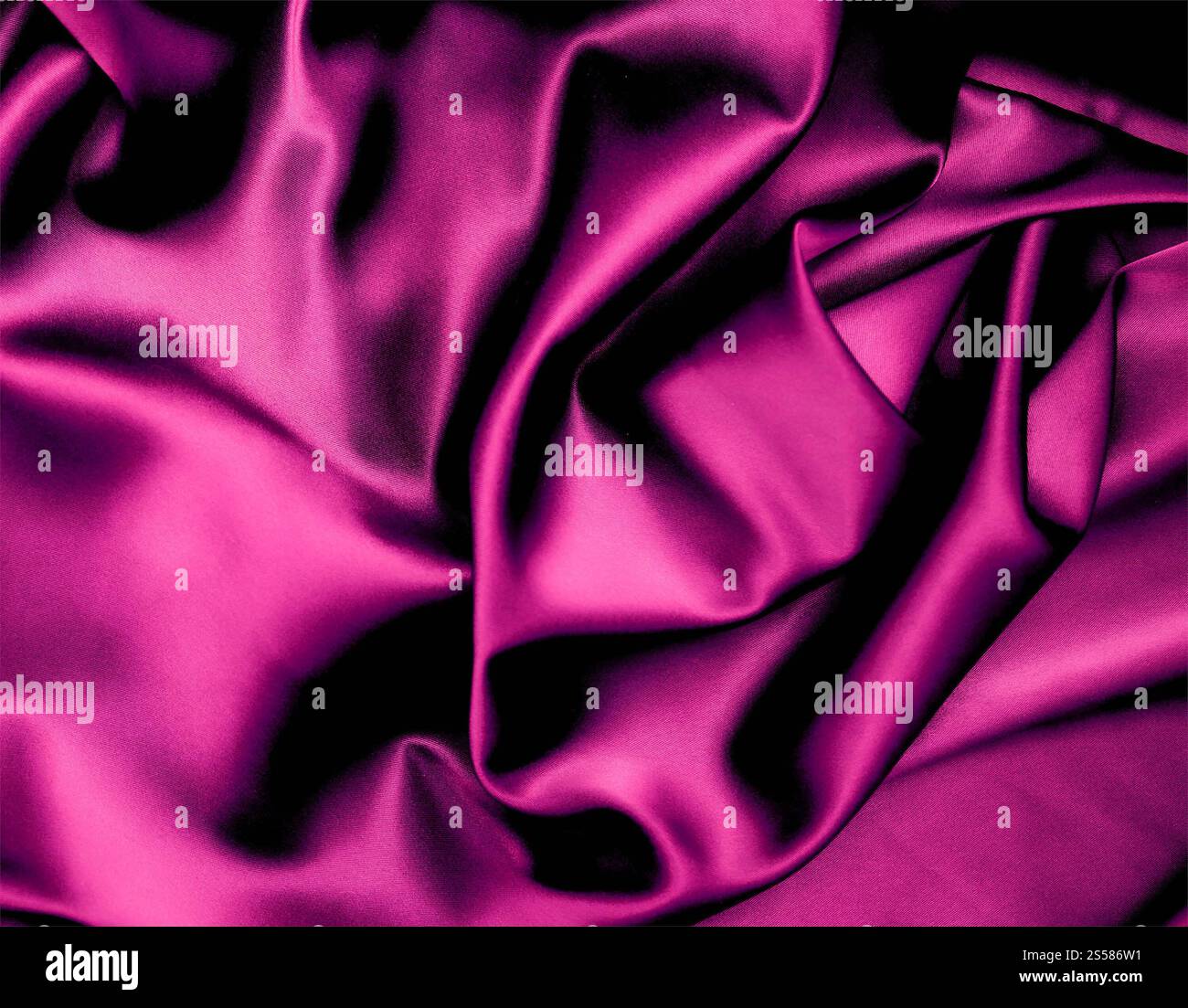 Crumpled violet silk fabric hi-res stock photography and images - Alamy