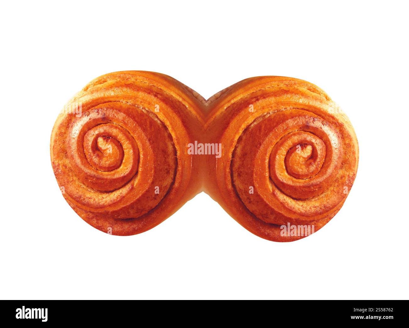 Homemade cream roll isolated Stock Photo - Alamy
