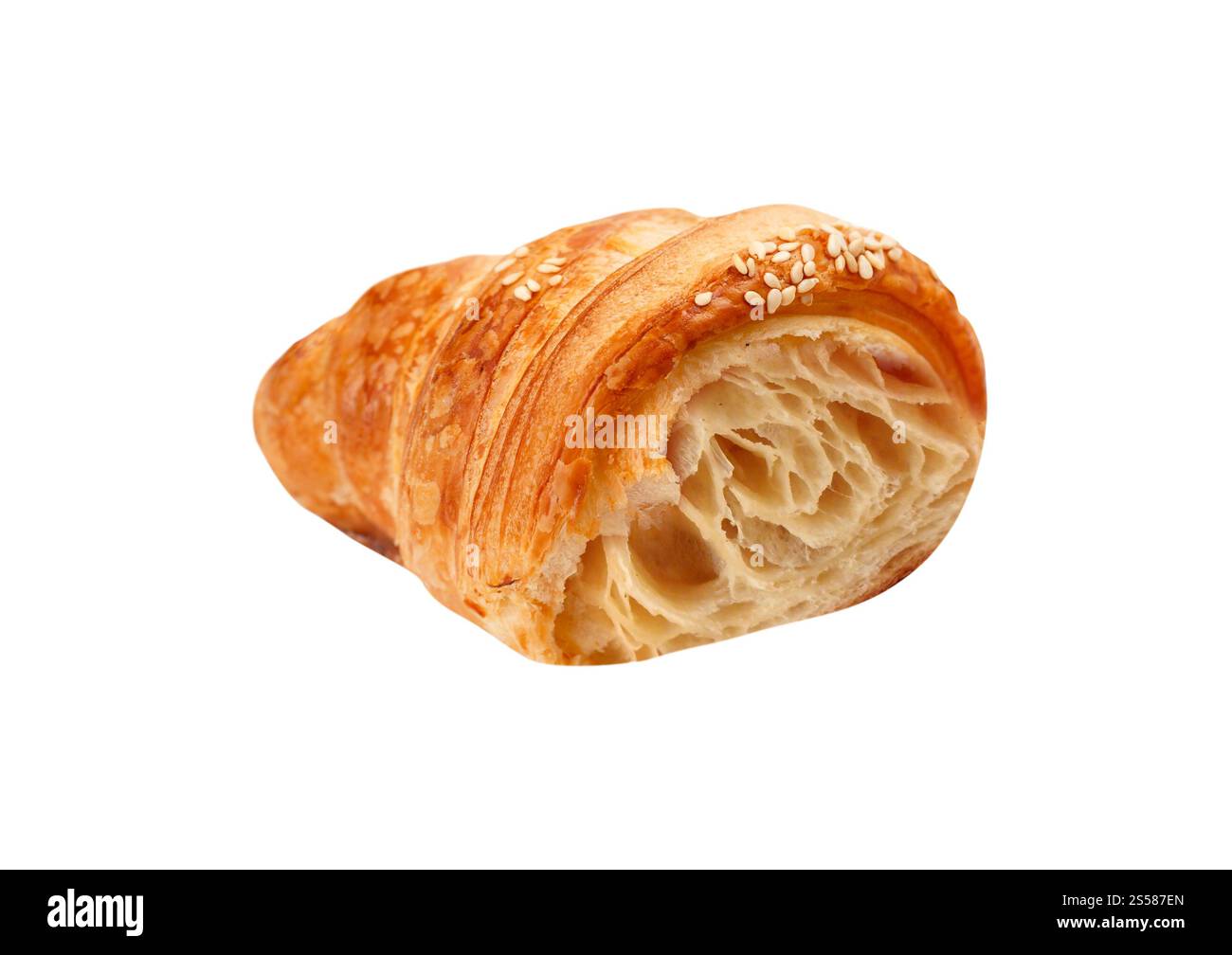 Food croissant on plate hi-res stock photography and images - Alamy