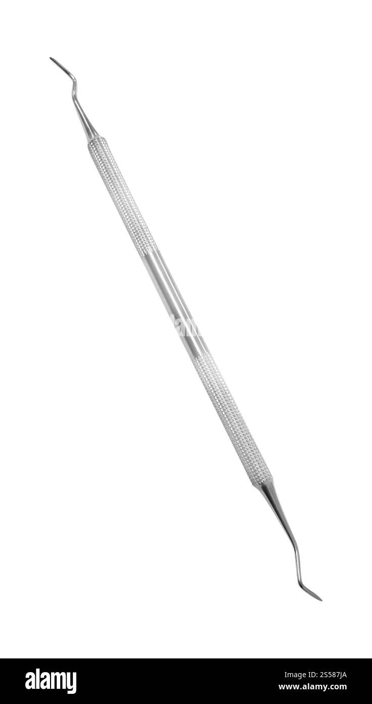 A dental probe isolated on white Stock Photo - Alamy