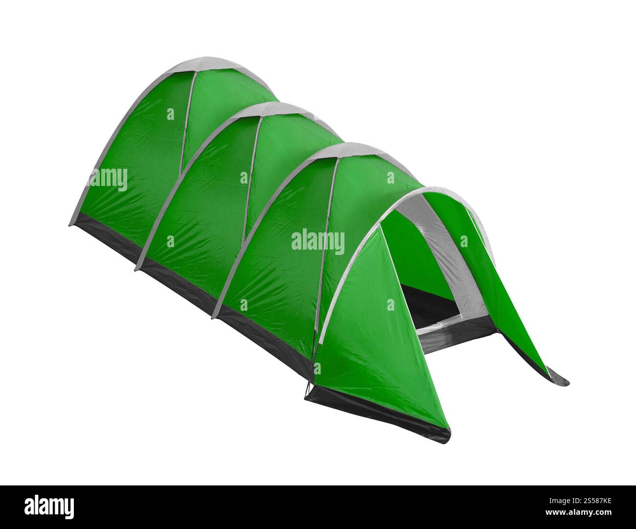 green tent camping isolated Stock Photo - Alamy