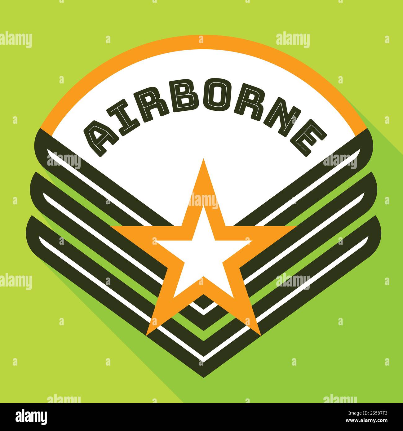 Star airborne logo. Flat illustration of star airborne vector logo for ...