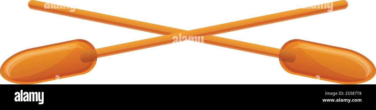 Wood paddle icon. Cartoon of wood paddle vector icon for web design ...