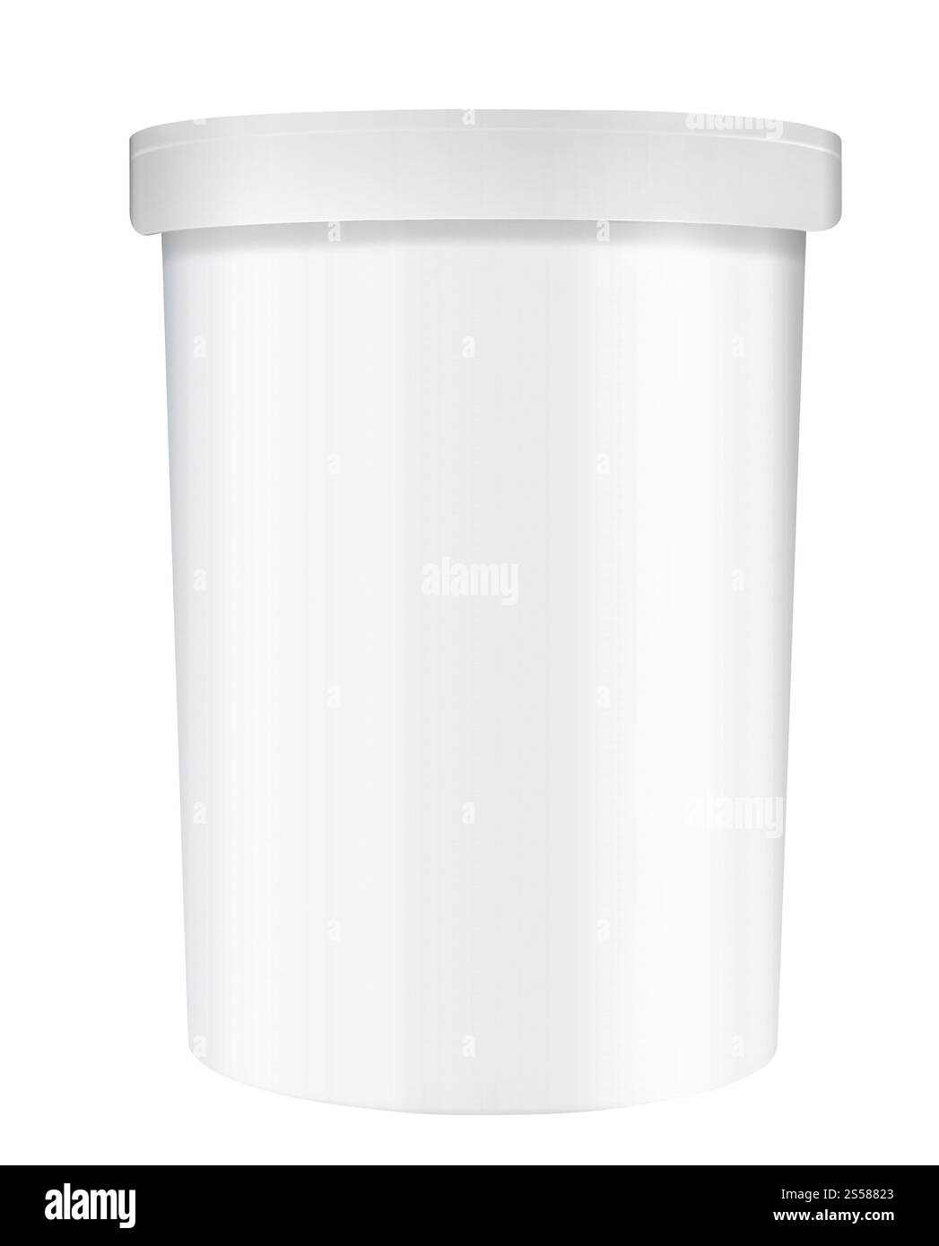 White Tub Paint Plastic Bucket Container Stock Photo - Alamy