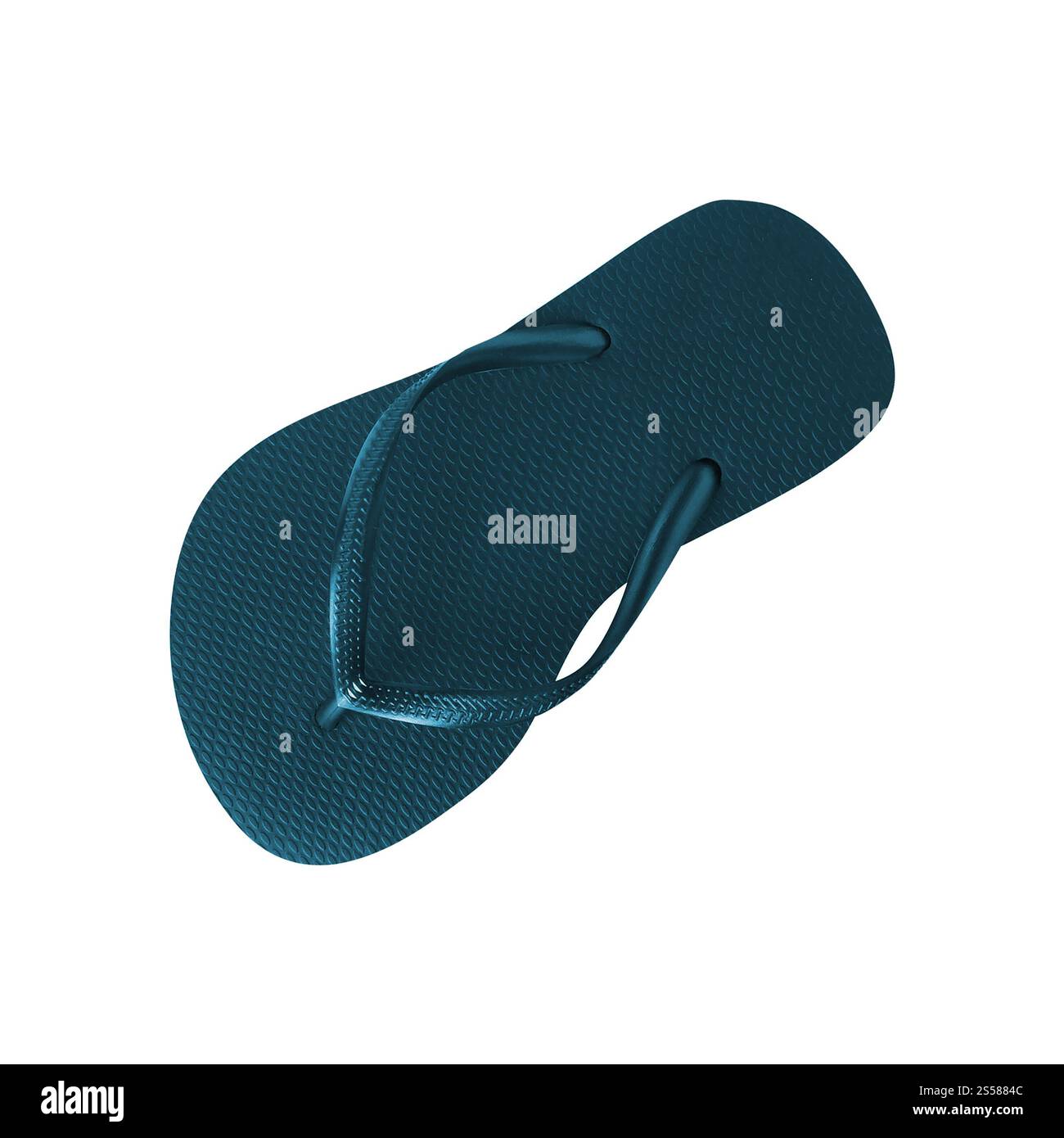 Blue flip flops isolated on white background Stock Photo - Alamy