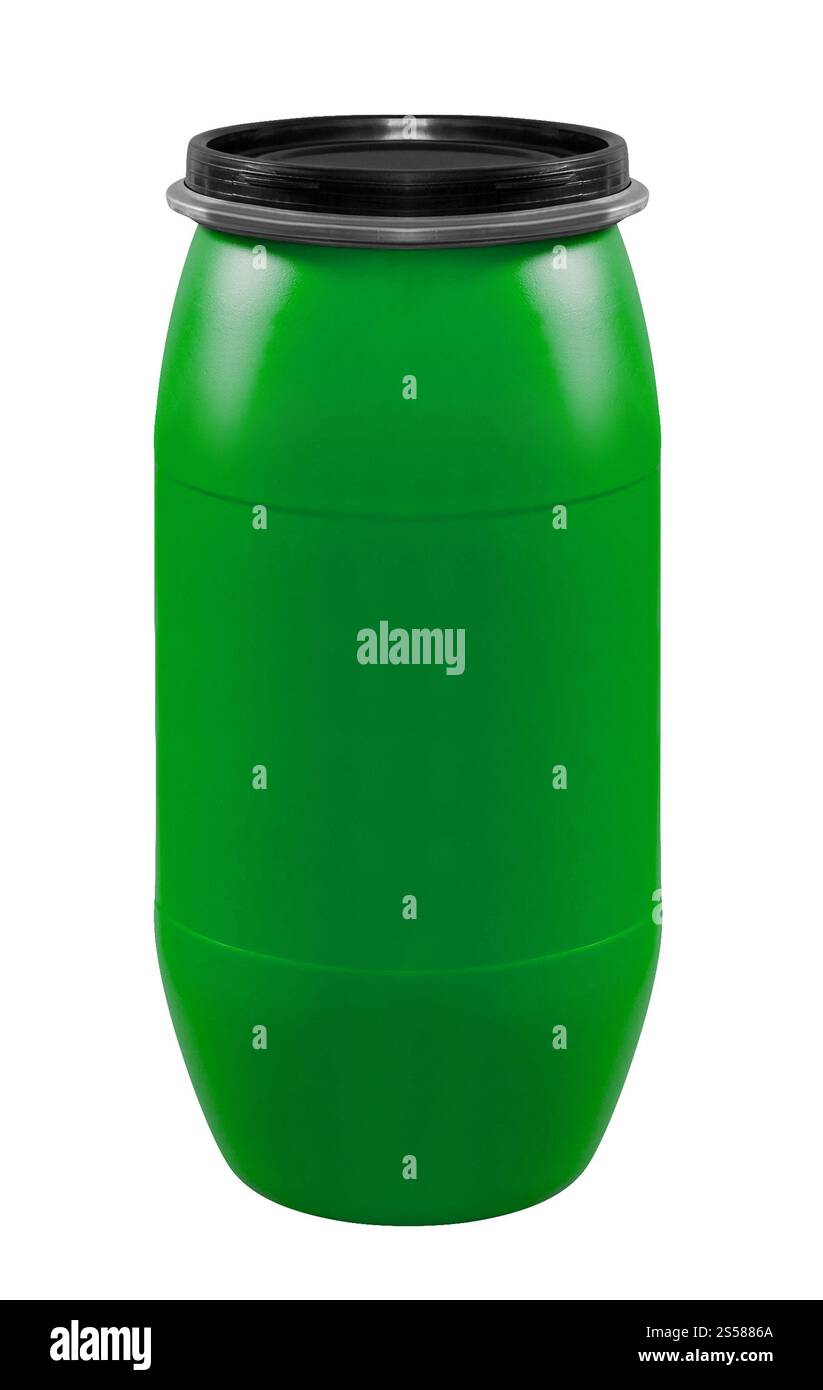 Plastic barrel isolated Stock Photo - Alamy
