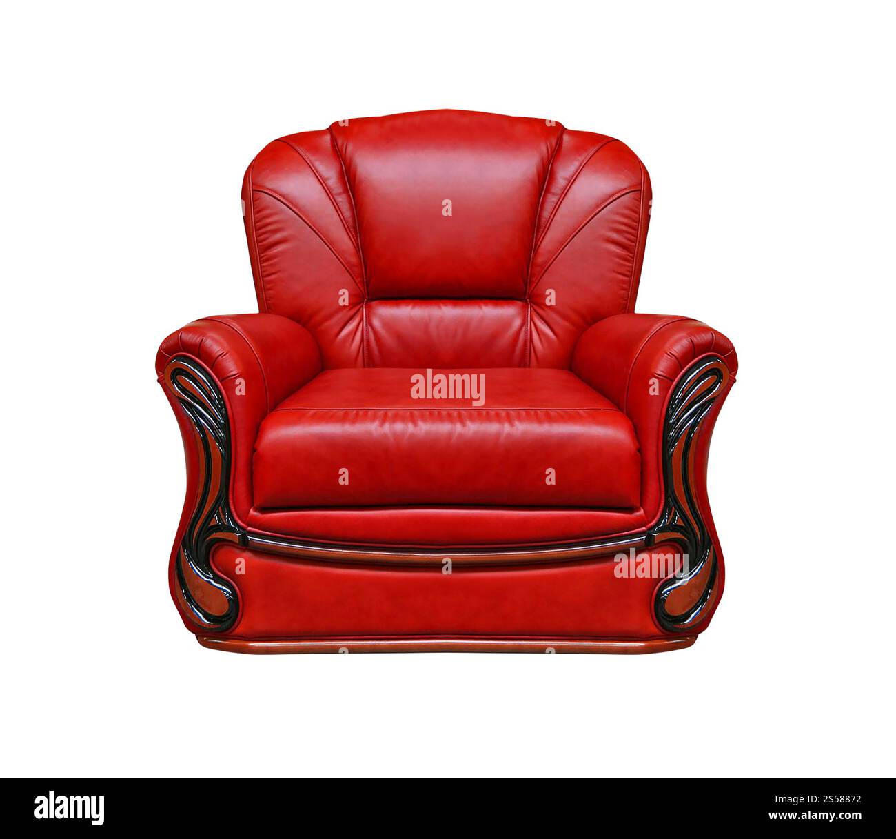 Red black leather interior hi-res stock photography and images - Alamy