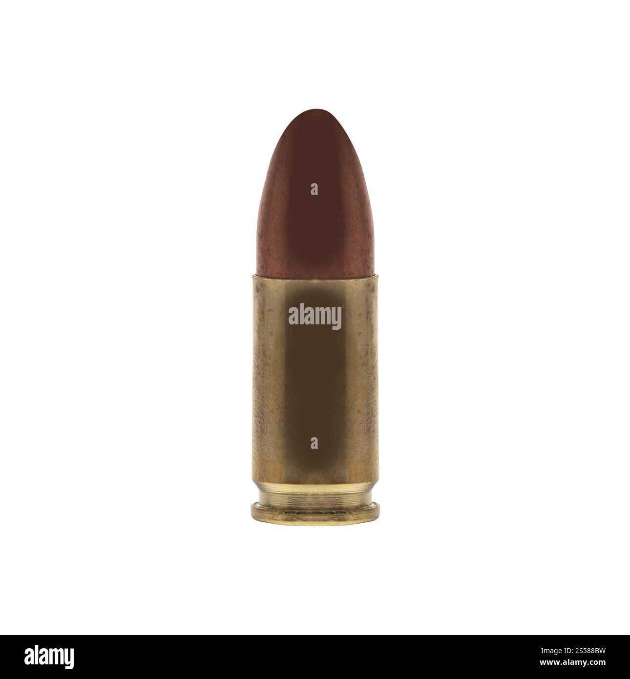 bullet isolated on white background Stock Photo - Alamy