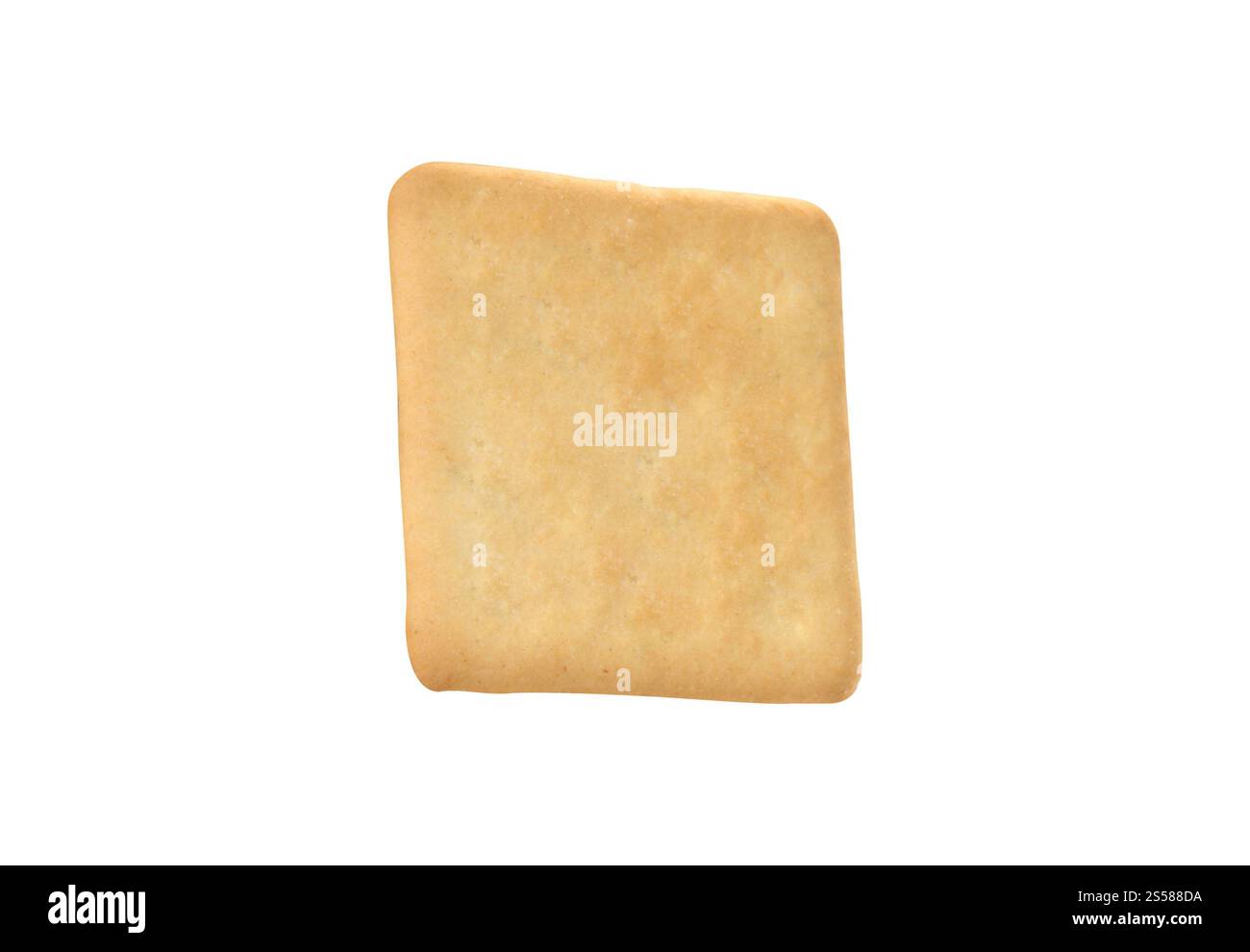 square cracker isolated on white background Stock Photo - Alamy