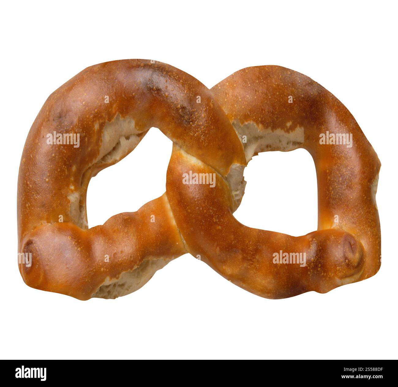 a german pretzel isolated on white Stock Photo - Alamy