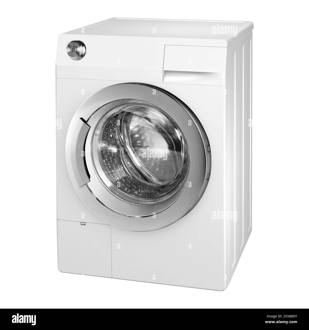 Washing machine isolated on white background Stock Photo - Alamy