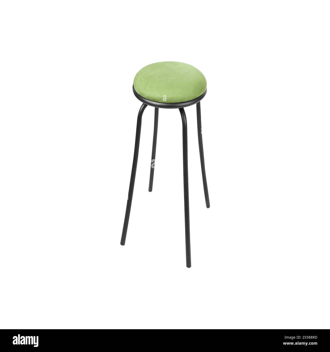 Bar stool isolated on white background Stock Photo - Alamy